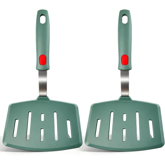 2 Pack Large Pancake Spatula Turner for Nonstick Cookware, Extra Wide ...