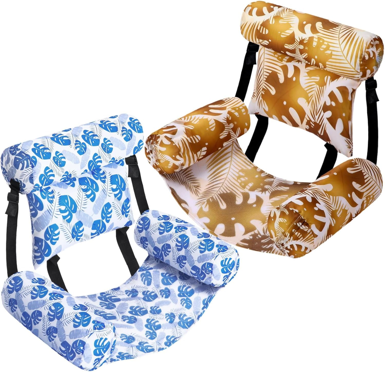 2 Pack Large Pool Chair Floats Adult Inflatable Pool Lounge Chair ...