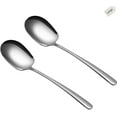 2 Pack Large Serving Spoons, 11.4 Inch Stainless Steel, 2 Count ...
