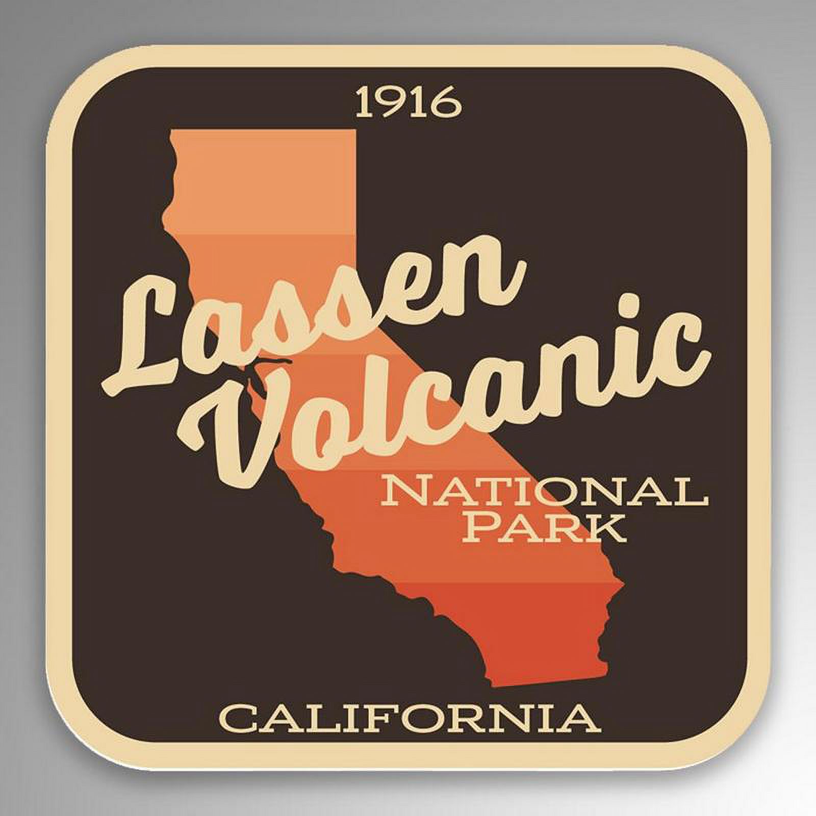 2-Pack Lassen Volcano National Park Decal Sticker | 4-Inches By 4 ...