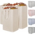 2 Pack Laundry Basket 80L Each, Collapsible Clothes Hamper with ...