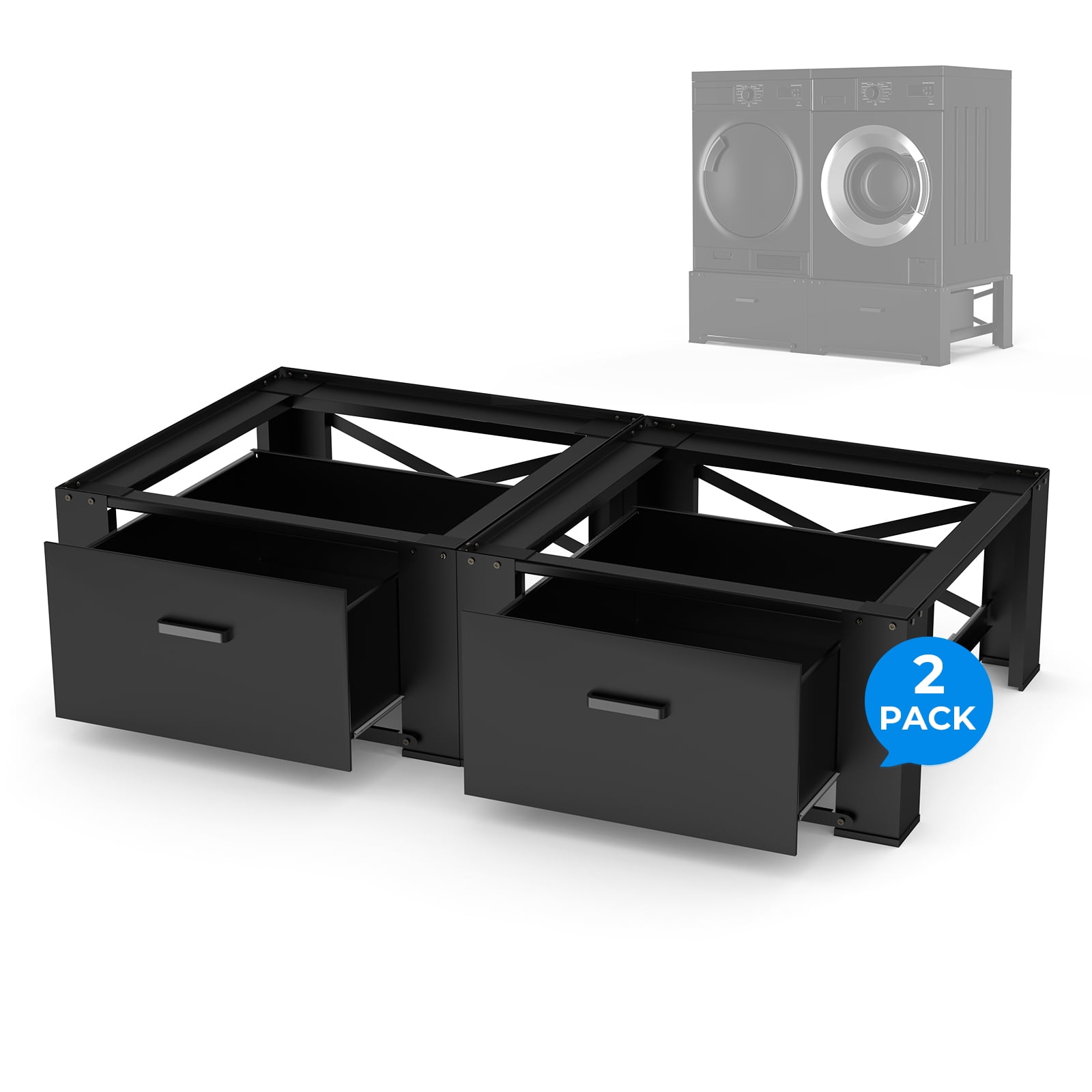 "Inlife 2 Pack Heavy Duty Laundry Pedestals, Dual Washer and Dryer ...