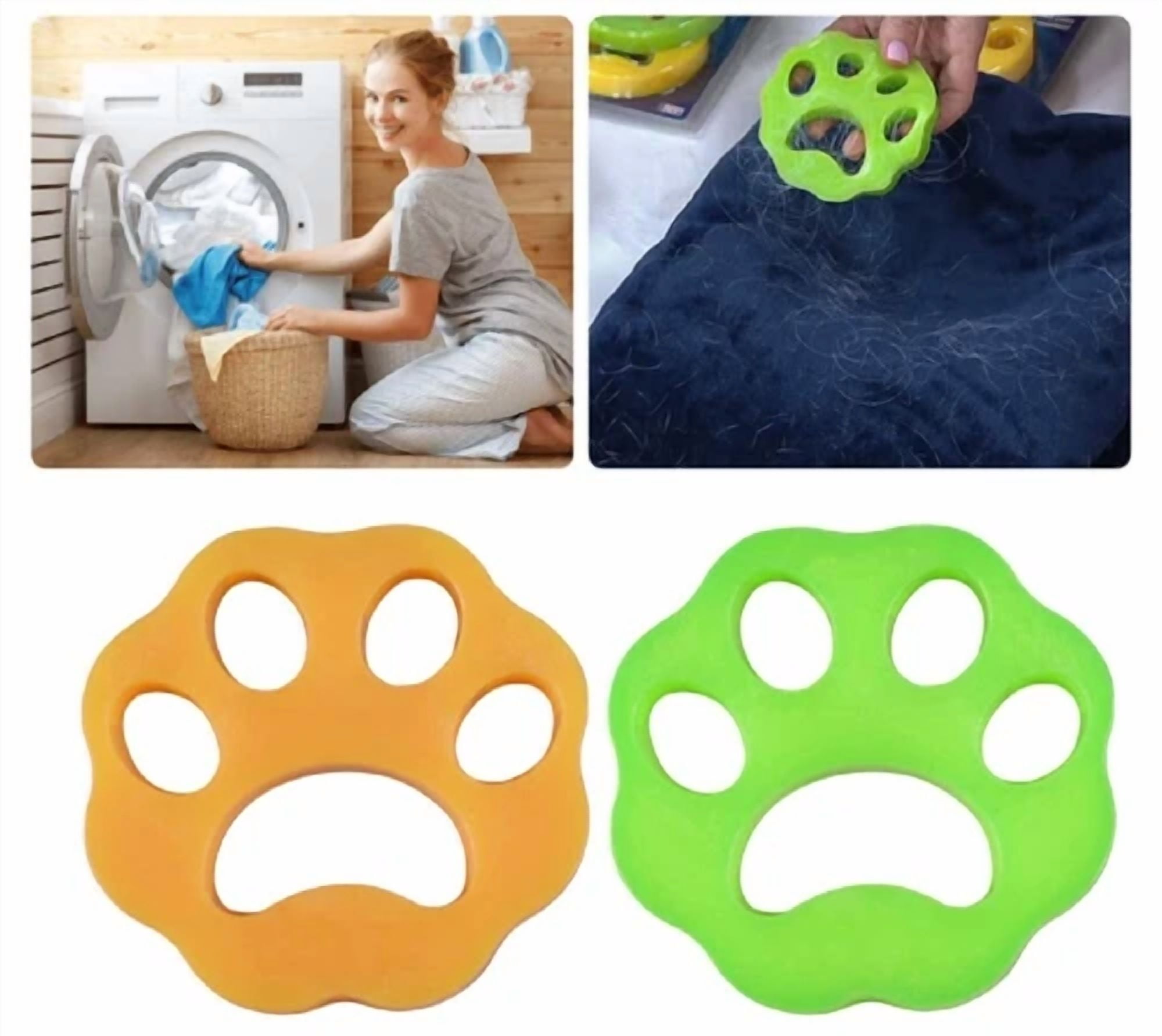 2-Pack Laundry Pet Hair Remover - Washing Machine Fur Catcher For Pet ...
