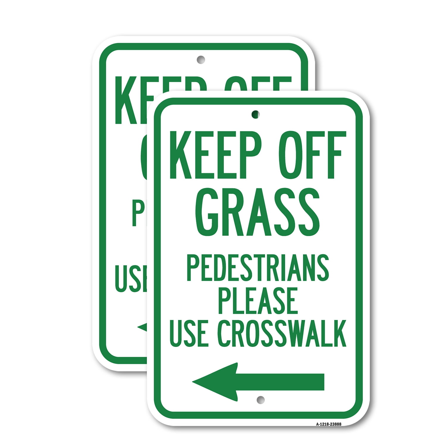 (2 Pack) Lawn Boss Sign Stake Kit | 12" X 18" Heavy-Gauge Aluminum Sign ...