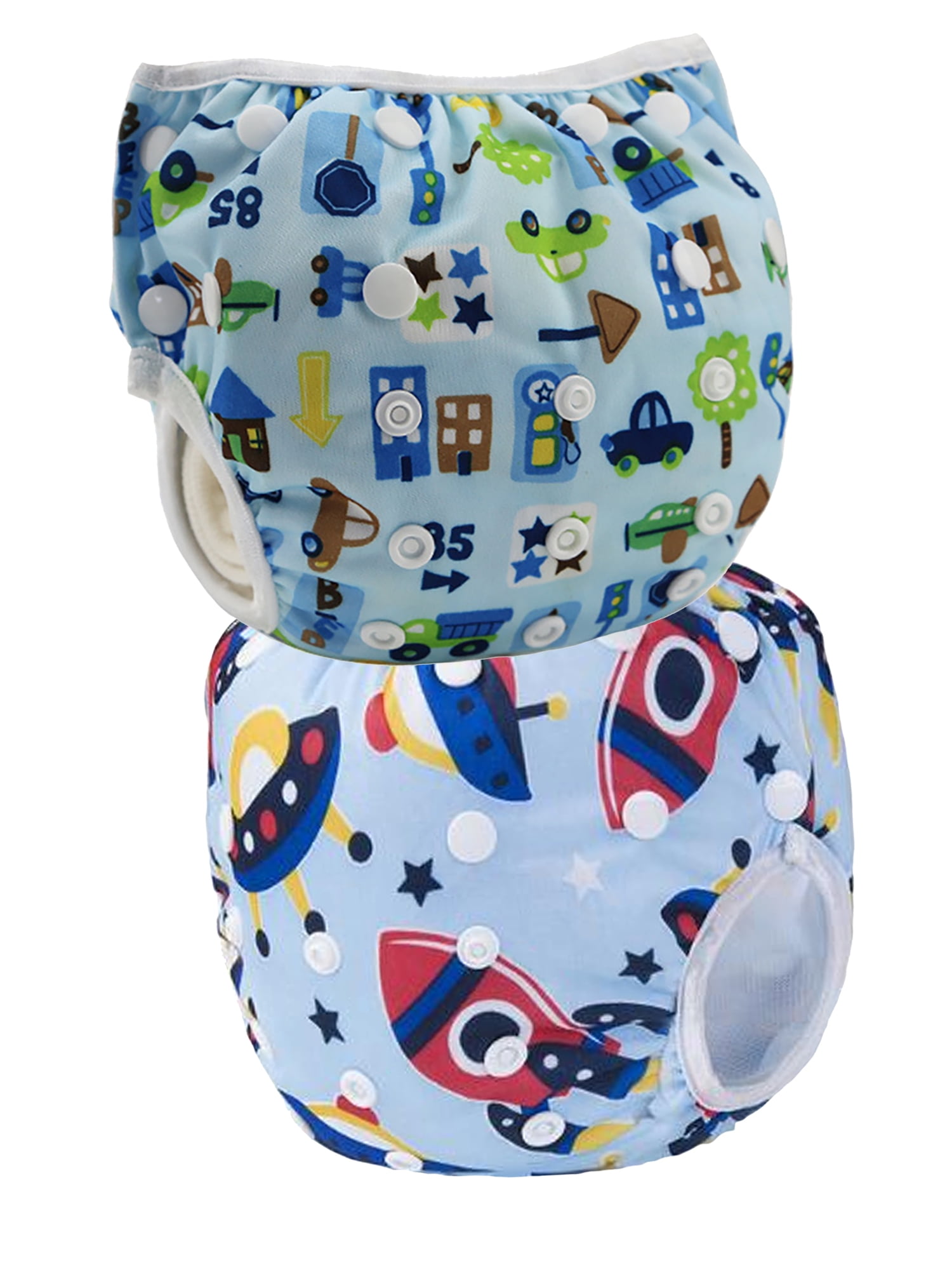 2 Pack Leakproof Reusable Swim Diapers, 0 to 2 years - Walmart.com