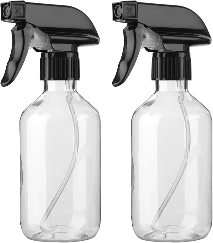 2-Pack Leakproof Spray Bottles (300ml/10oz) - Adjustable Nozzle for ...