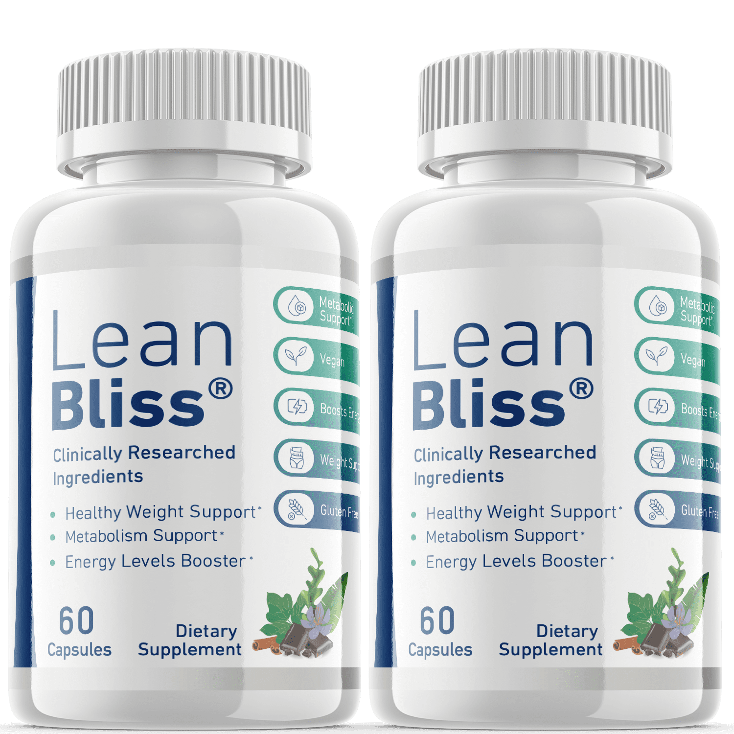 (2 Pack) Lean Bliss - Keto Weight Loss Formula - Energy & Focus Boosting Dietary Supplements for ...