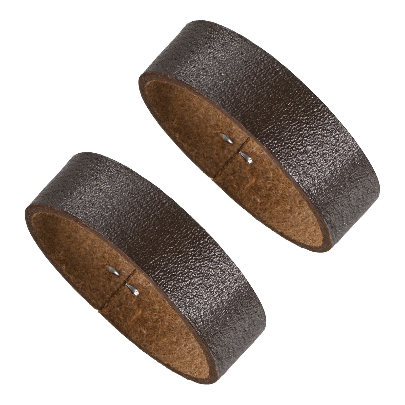 2-Pack Leather Loop Keeper Accessories, 1.5 Inch/ 3.8 cm Belt Loop Keepers Use for Holding Extra ...