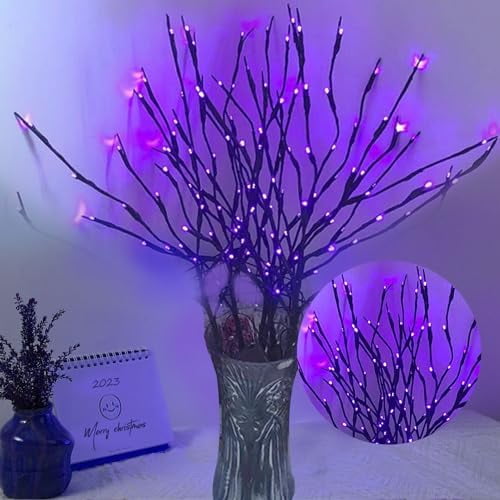 2 Pack Led Branch Light Battery Operated Lighted Branch Vase Filler ...