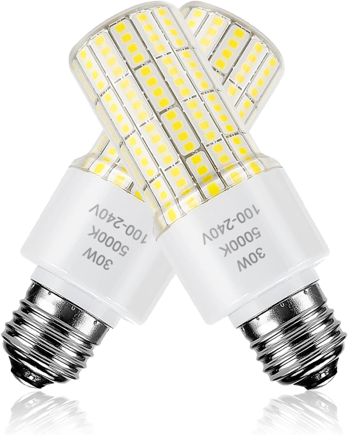 2 Pack Led Light Bulb Equivalent 250w Led bulbs 3750 Lumen 5000K Cool Daylight White 30W ...
