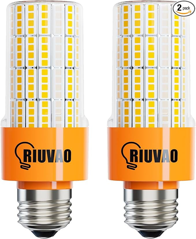 2 Pack Led Light Bulb Equivalent 300W 3000K Cool Daylight White, 40W ...