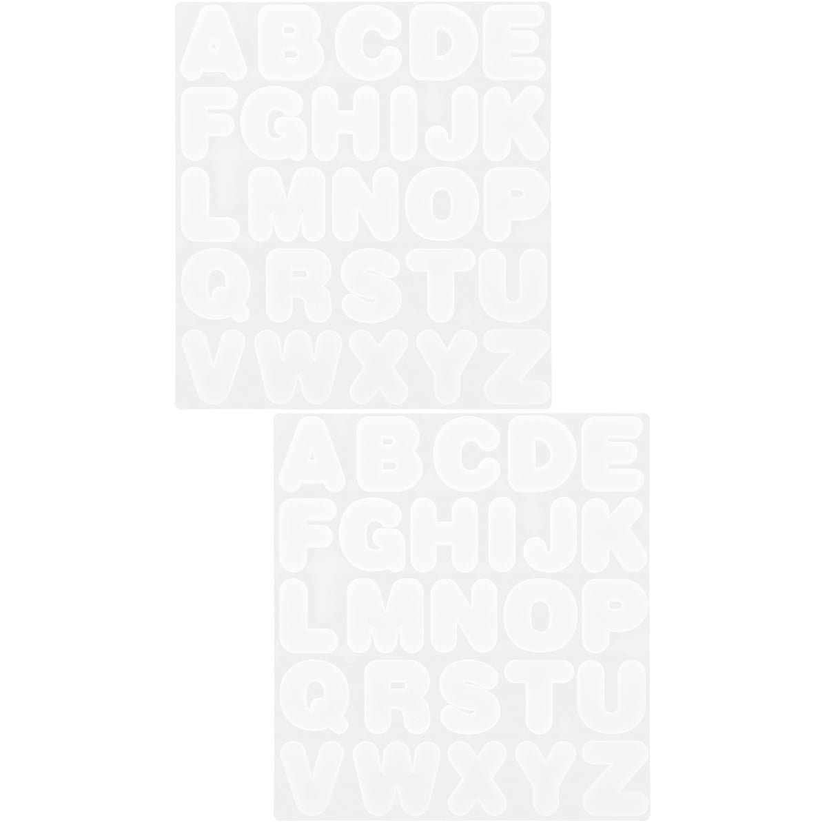2 Pack Letter Mold Cookie Cutters English Alphabet Pendant Making ...