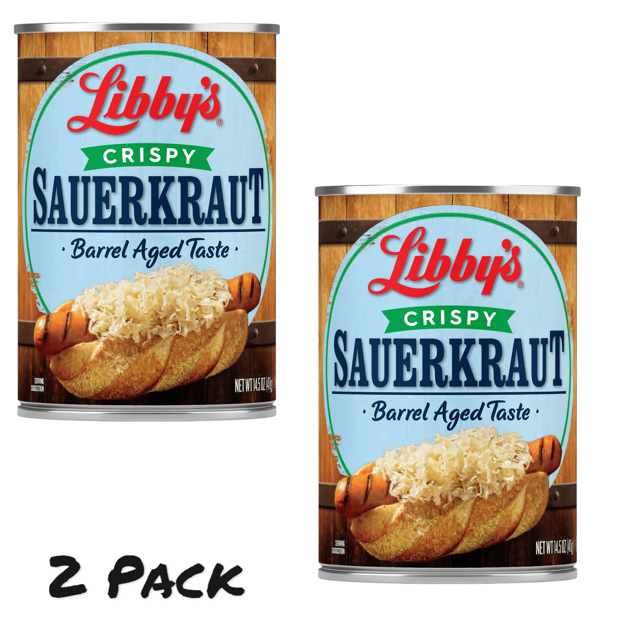 ( 2 Pack ) Libby's Crispy Sauerkraut, 14.5 Oz - Walmart.com