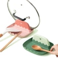 2 Pack Lid and Spoon Rest for Kitchen Counter, Cooking Ladle/Spatula ...
