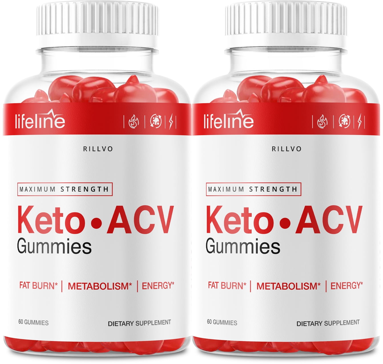 (2 Pack) Lifeline Keto Gummies - Life Line Keto ACV Gummy’s - Supplement for Weight Loss ...