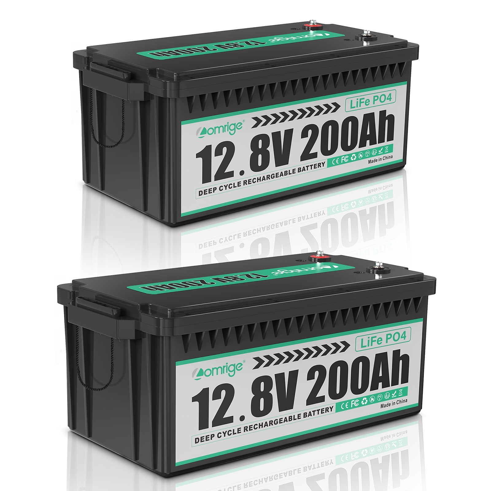 Lomrige LiFePO4 12V 200Ah Vehicle Battery for Backup Power, RV, Marine ...
