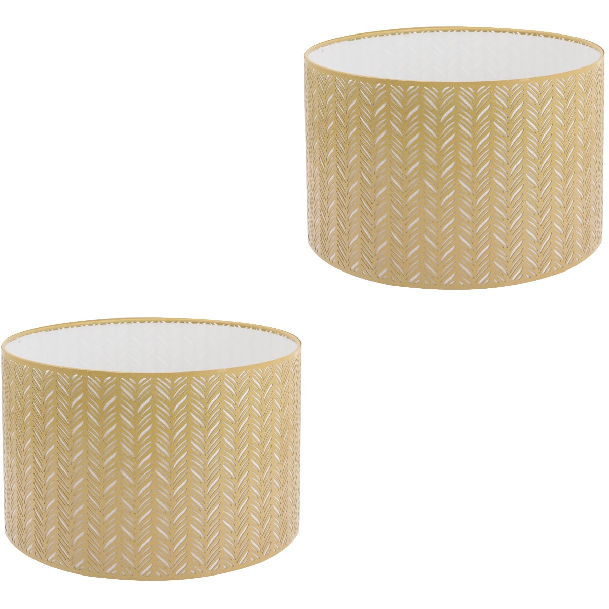 2 Pack Light Bulb Lampshade Stylish Lamp Shade 25x25cm Golden - Walmart.com