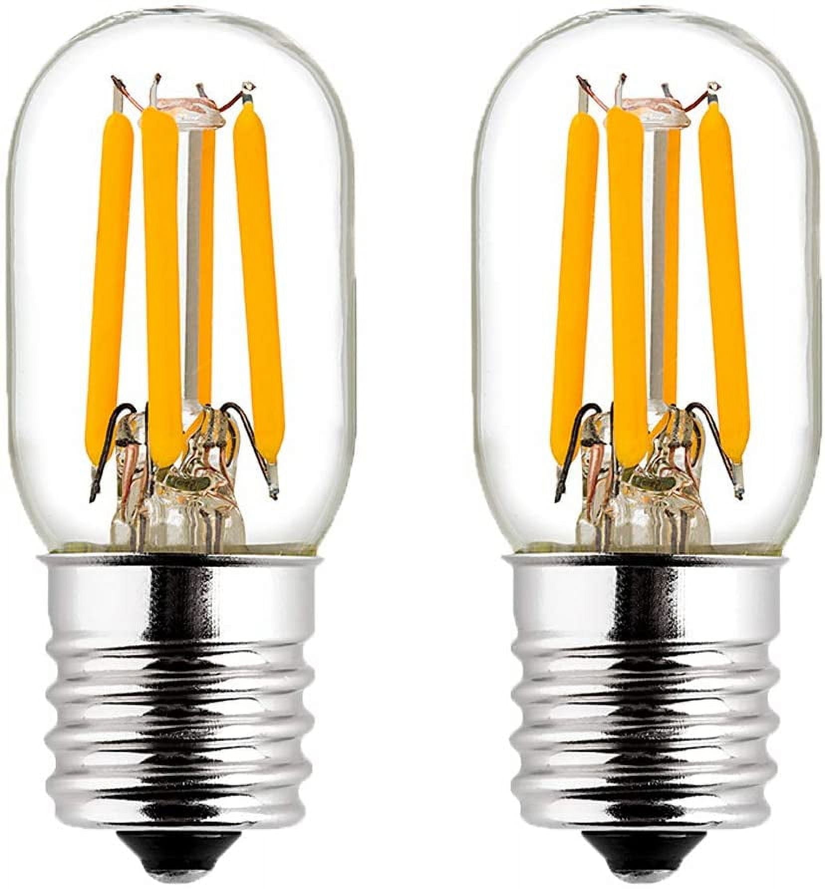 SkyAuks 2 Pack E12 LED Light Bulbs, 2W 25 Watt Warm White 2700K for ...