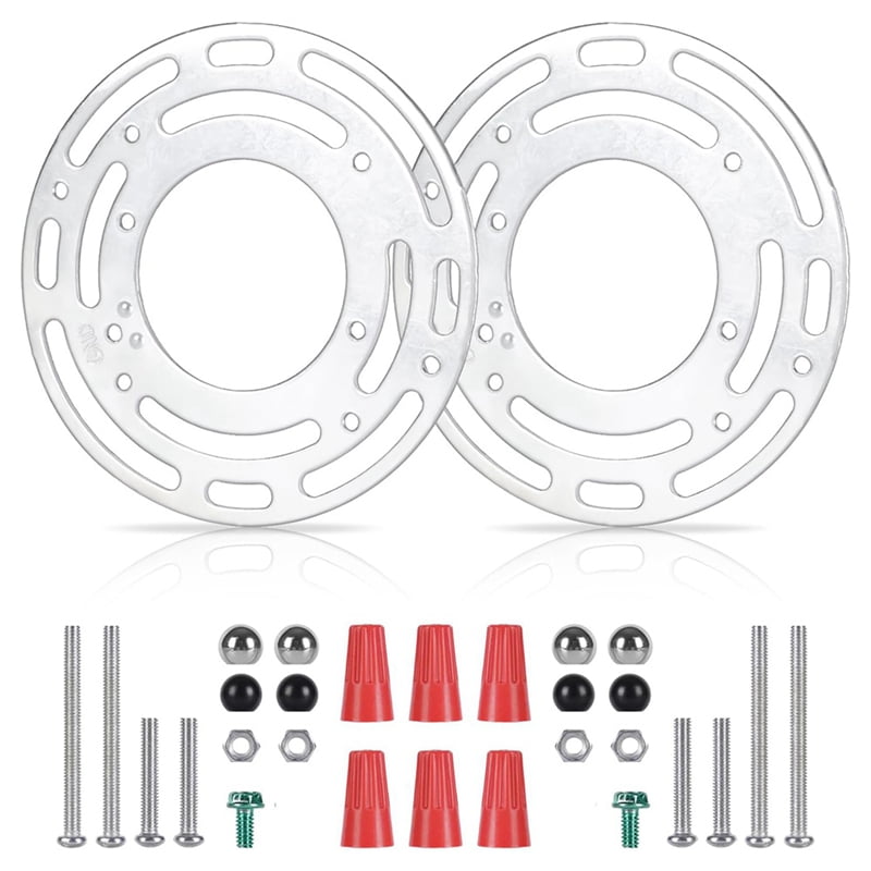 2 Pack Light Fixture Mounting Brackets, Ceiling Plate, Wall Mount ...