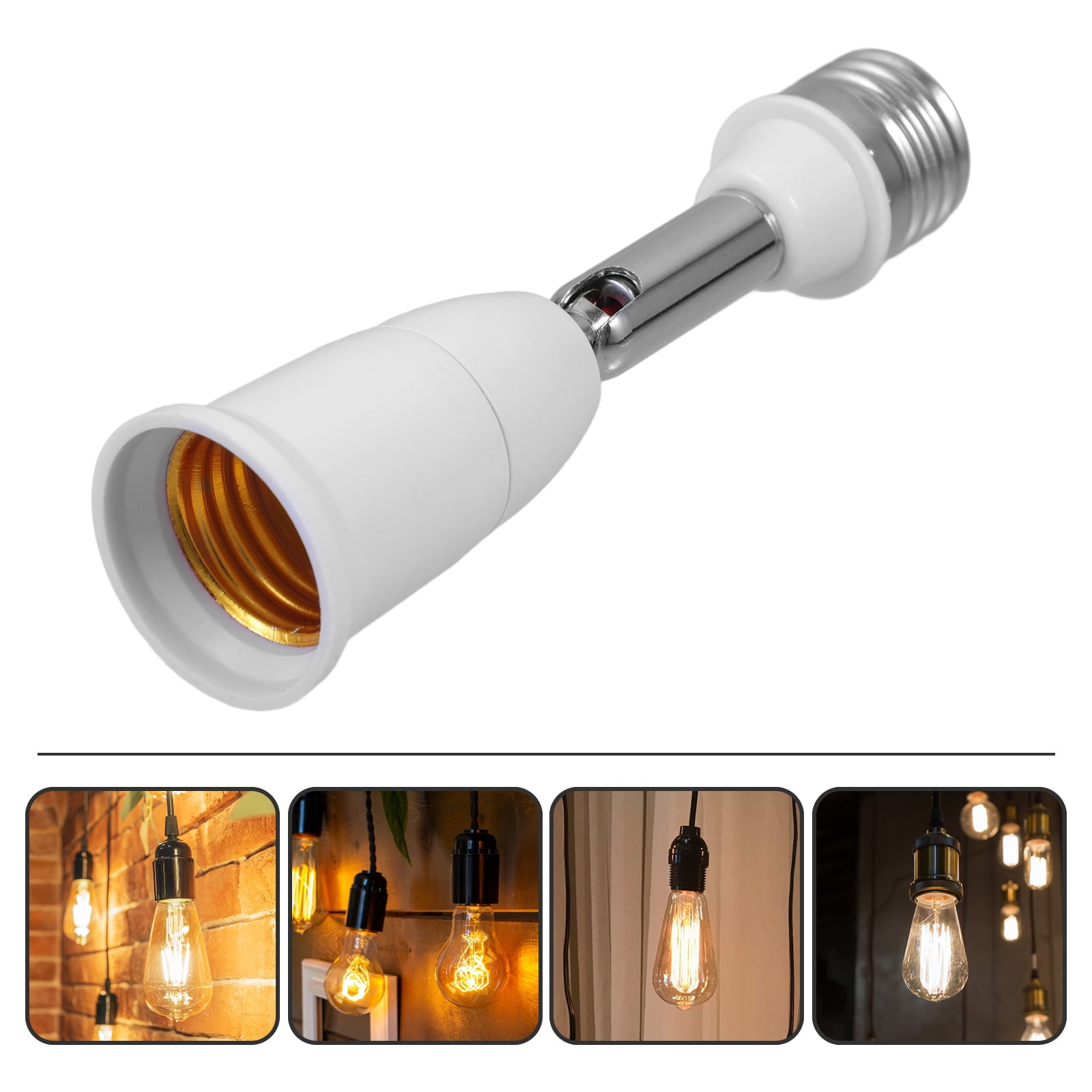 2 Pack Light Socket Extender, 5.5 Inch Light Socket Extension, 360 ...