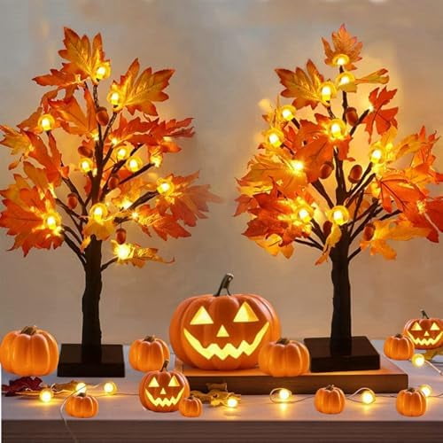 Lighted Fall Tree