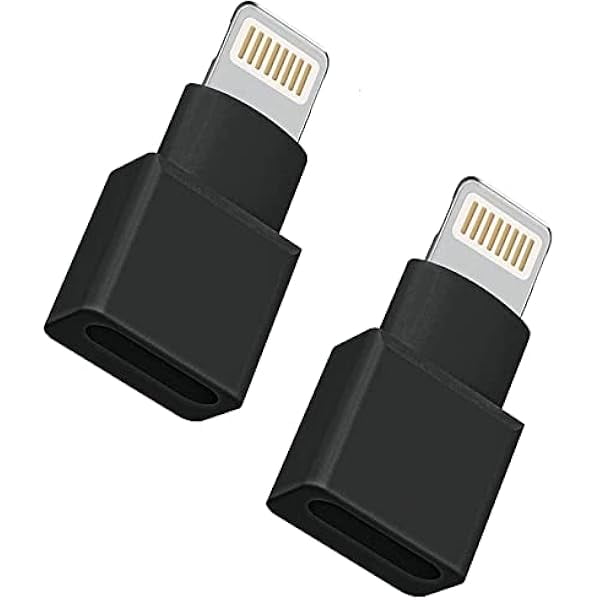 2 Pack Lightning Extender Adapter, iPhone Charger Extension Cable ...