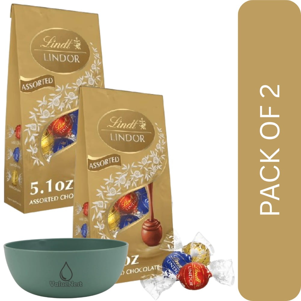 2 Pack Of Lindt LINDOR Assorted Chocolate Truffles, 5.1oz Bag – Smooth ...