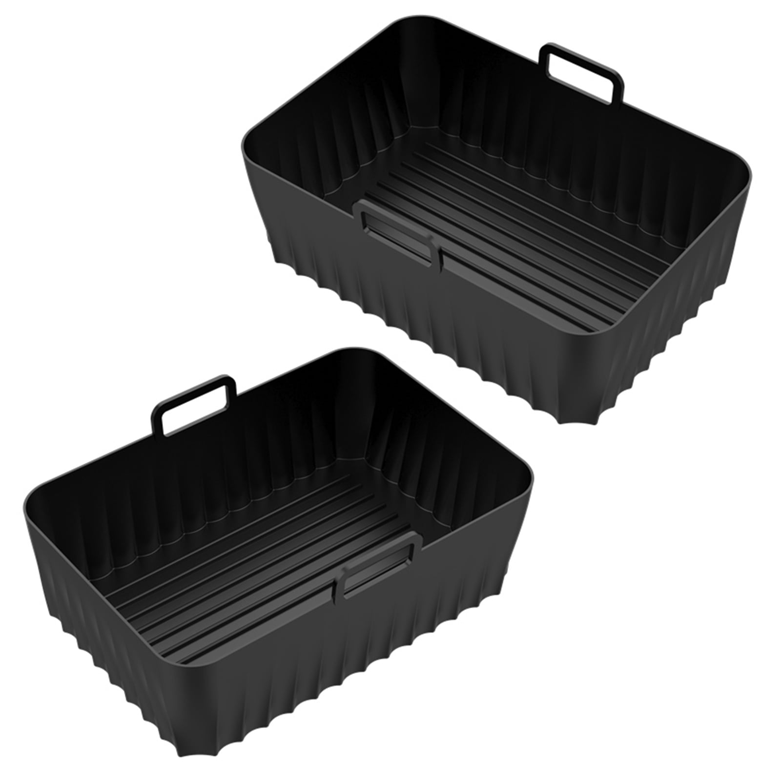 2 Pack Liners Pots Liners Rectangular Air Fryers Basket Air Frying ...