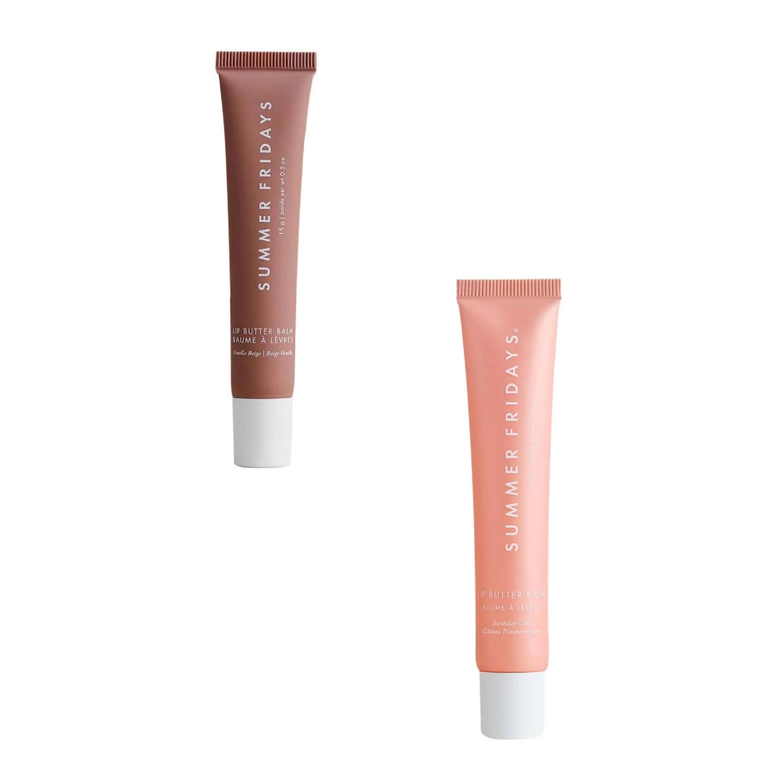 2 Pack Lip Butter Balm - Vanilla Beige + Pink Sugar - Conditioning Lip ...