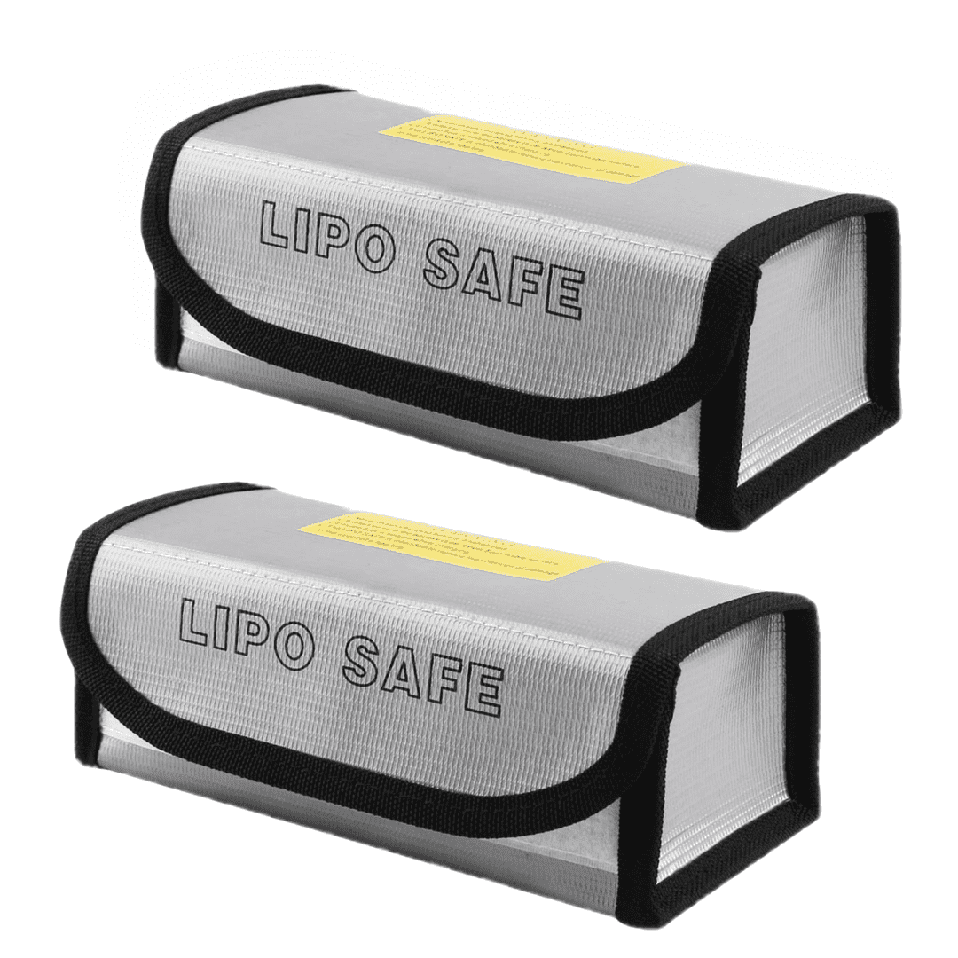 2 Pack Lipo Battery Explosion-Proof Safety Protection Bag Safe Guard ...