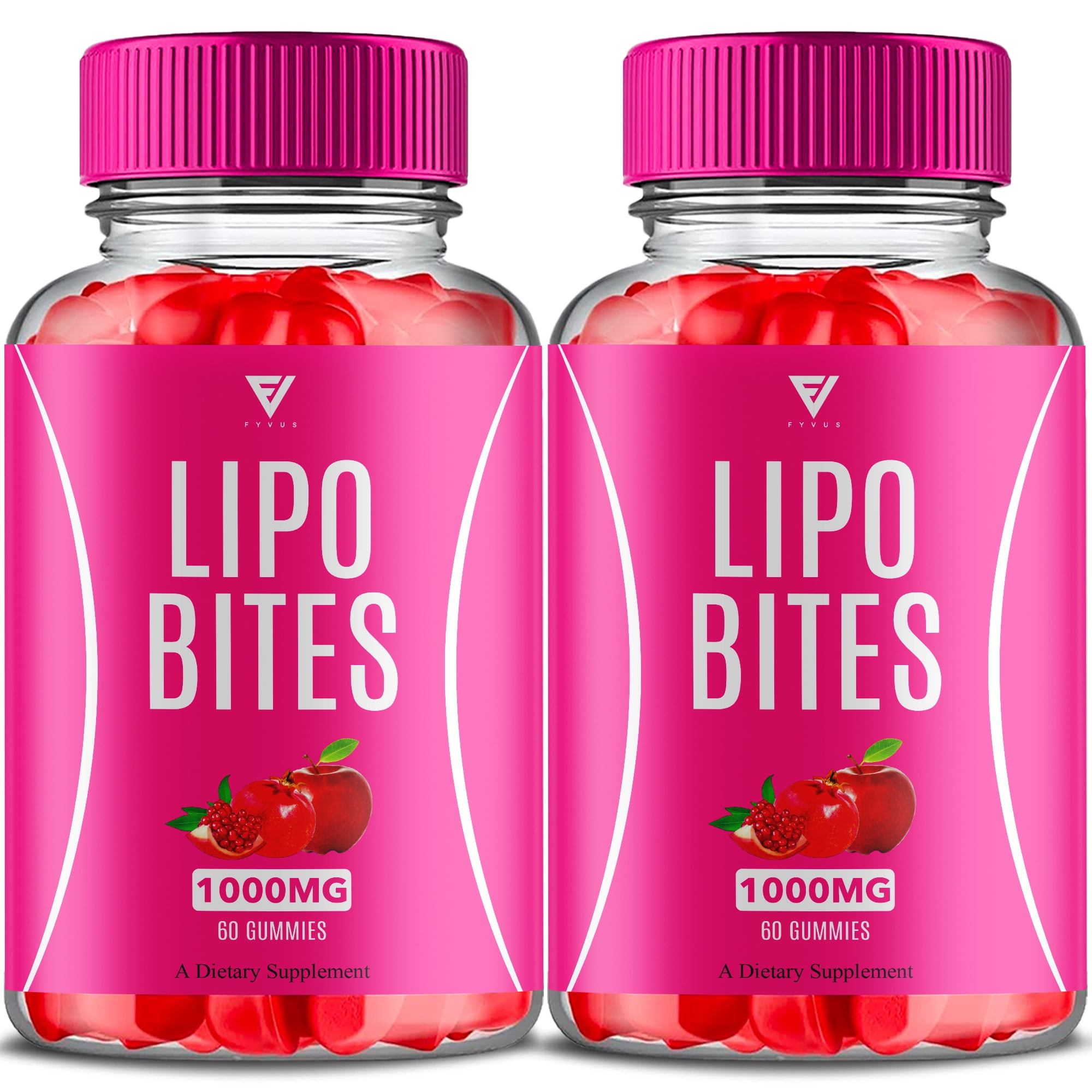 (2 Pack) Lipo Bites Keto ACV Gummies LipoBites Advanced Supplement (120 ...