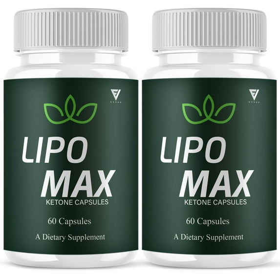(2 Pack) Lipo Max Advanced Keto Capsules, LipoMax Maximum Strength ...