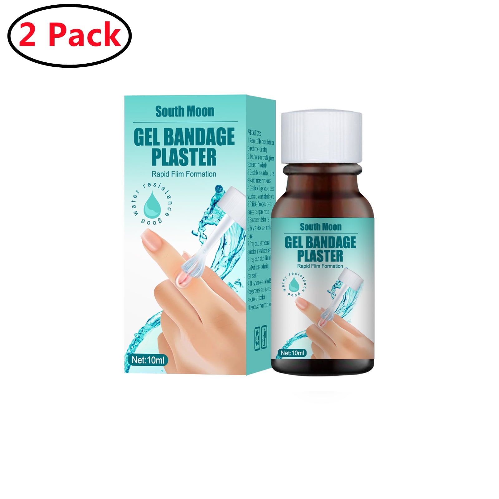 2 Pack Liquid Bandage, Antiseptic and Analgesic Protective Skin ...