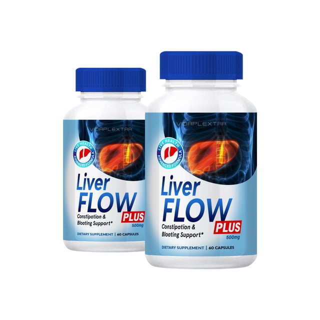 (2 Pack) Liver Flow Capsules - Liver Flow Plus Capsules - Walmart ...