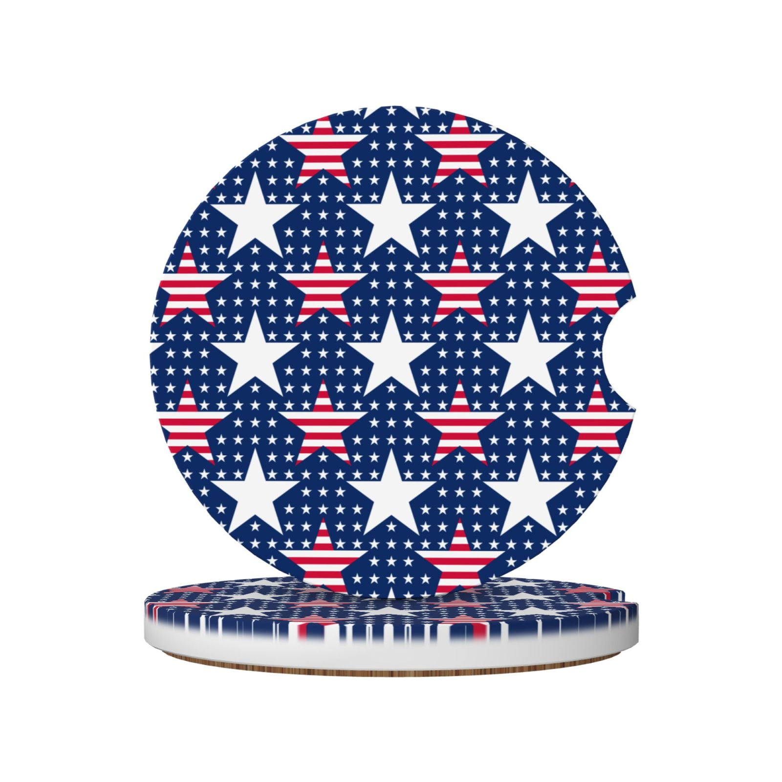 2 Pack Loaded Ceramic Car Coasters 2.56in Absorptive And Durable For ...