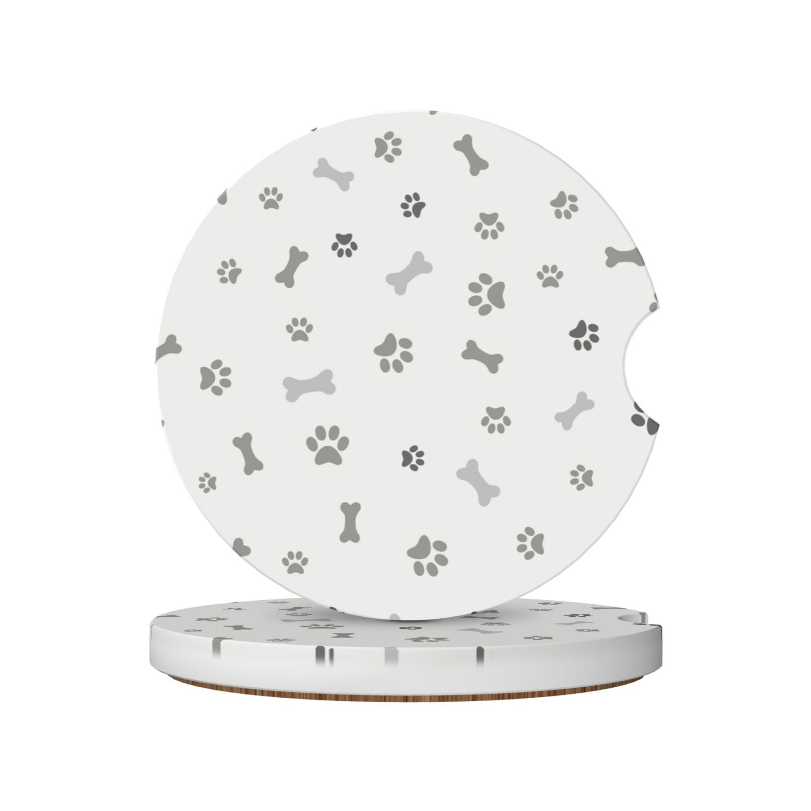 2 Pack Loaded Ceramic Car Coasters 2.56in Absorptive And Durable For ...