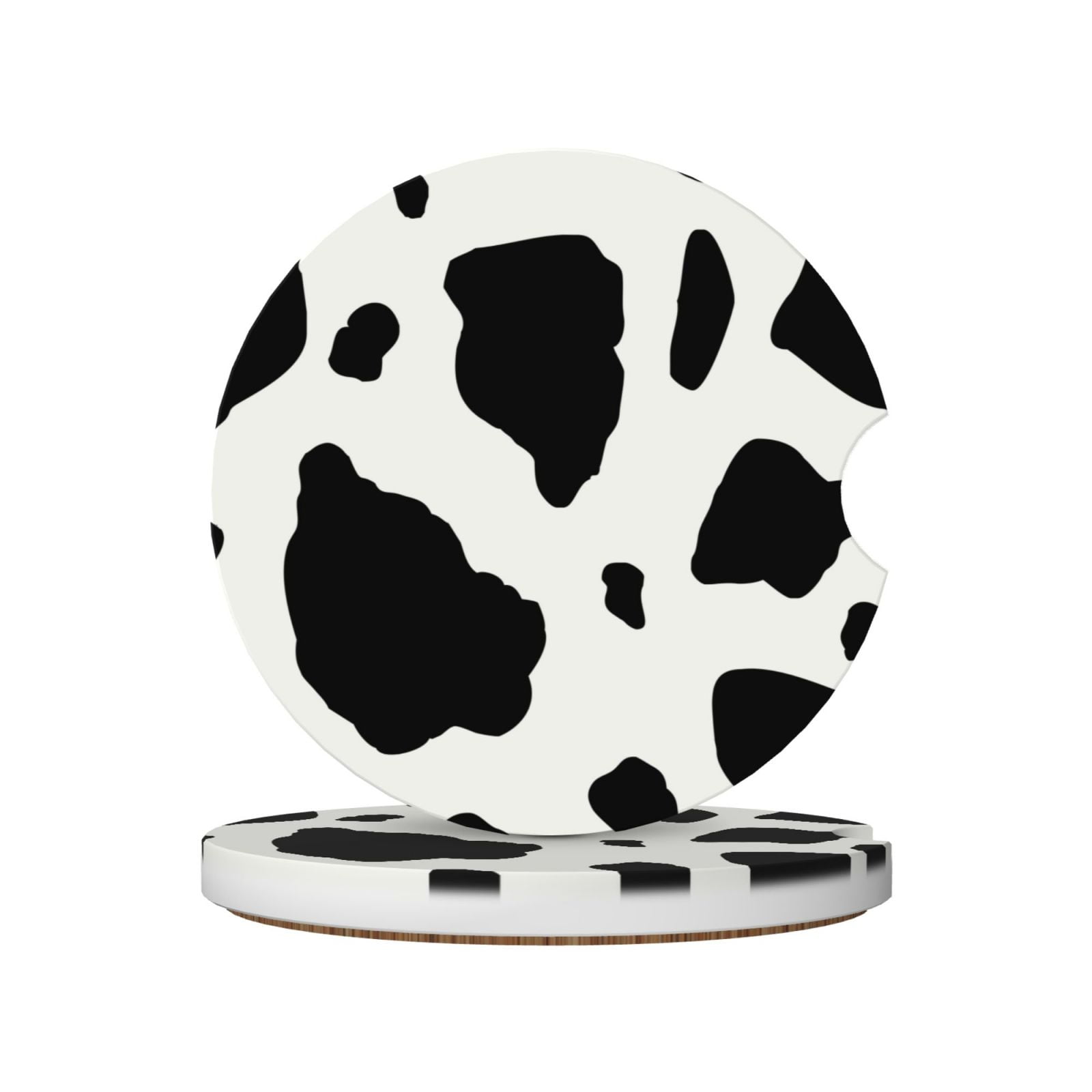 2 Pack Loaded Ceramic Car Coasters 2.56in Absorptive And Durable For ...