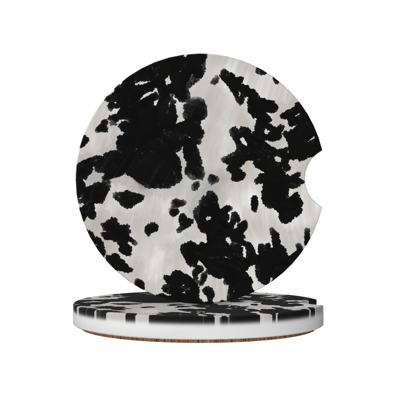 2 Pack Loaded Ceramic Car Coasters 2.56in Absorptive And Durable For ...