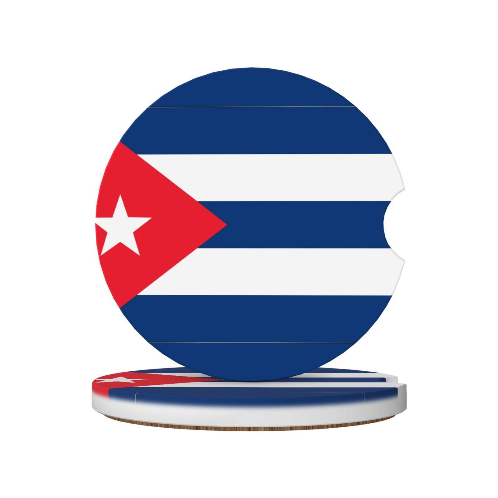 2 Pack Loaded Ceramic Car Coasters 2.56in Absorptive And Durable For ...