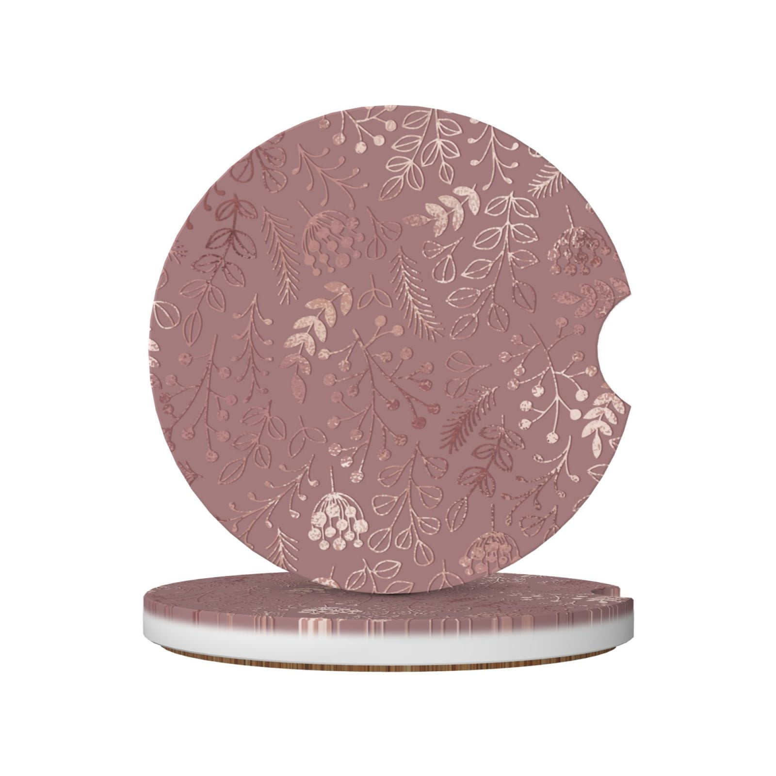 2 Pack Loaded Ceramic Car Coasters 2.56in Absorptive And Durable For ...