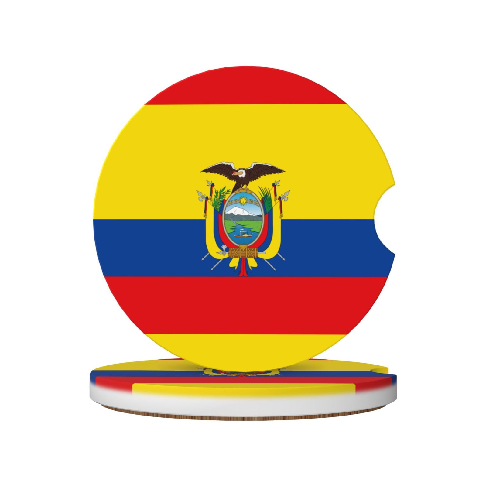 2 Pack Loaded Ceramic Car Coasters 2.56in Absorptive And Durable For ...