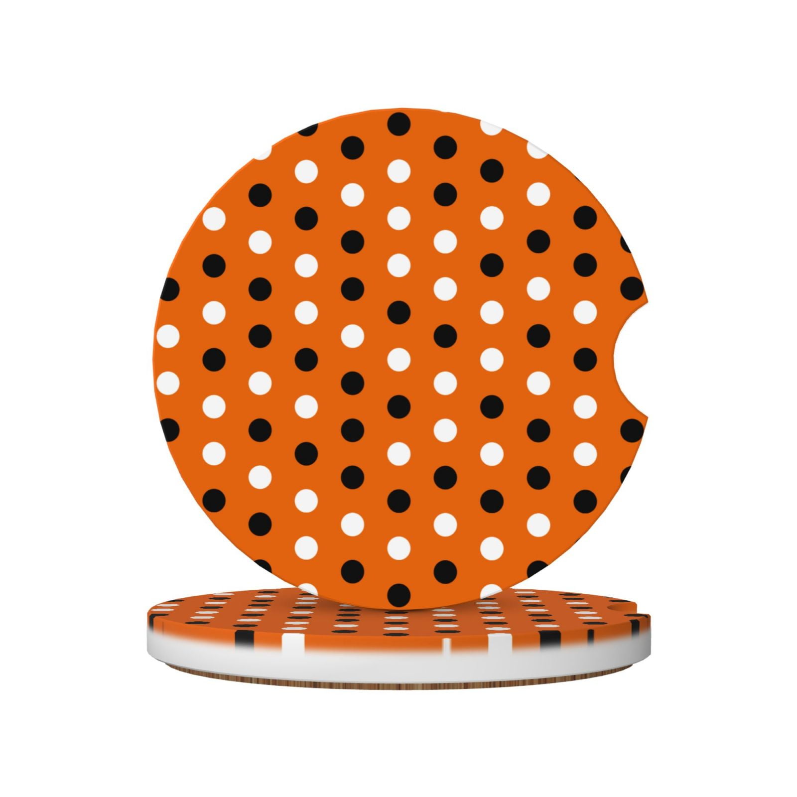 2 Pack Loaded Ceramic Car Coasters 2.56in Absorptive And Durable For ...