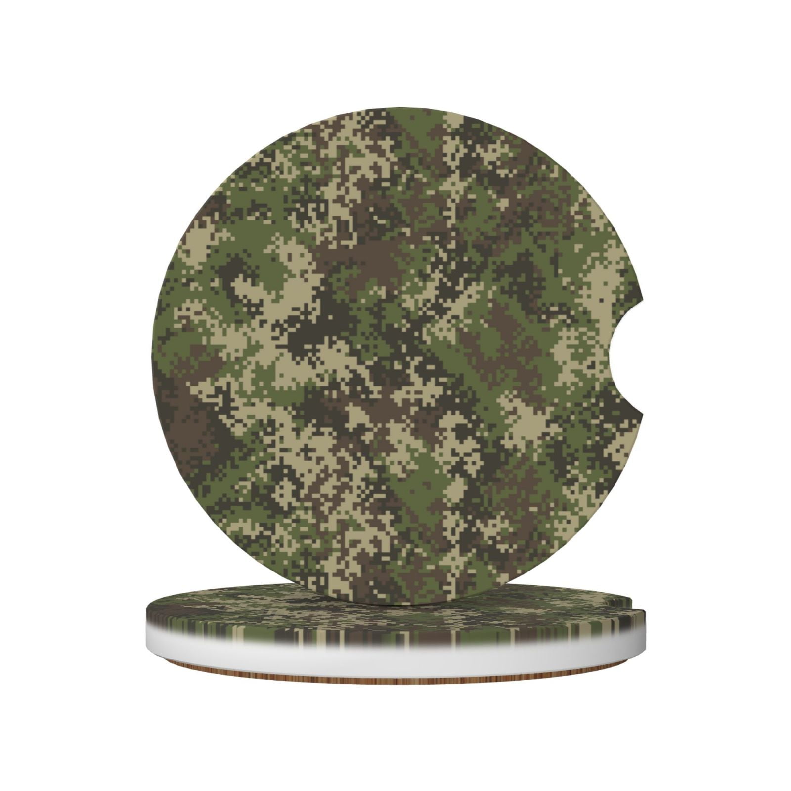 2 Pack Loaded Ceramic Car Coasters 2.56in Absorptive And Durable For ...