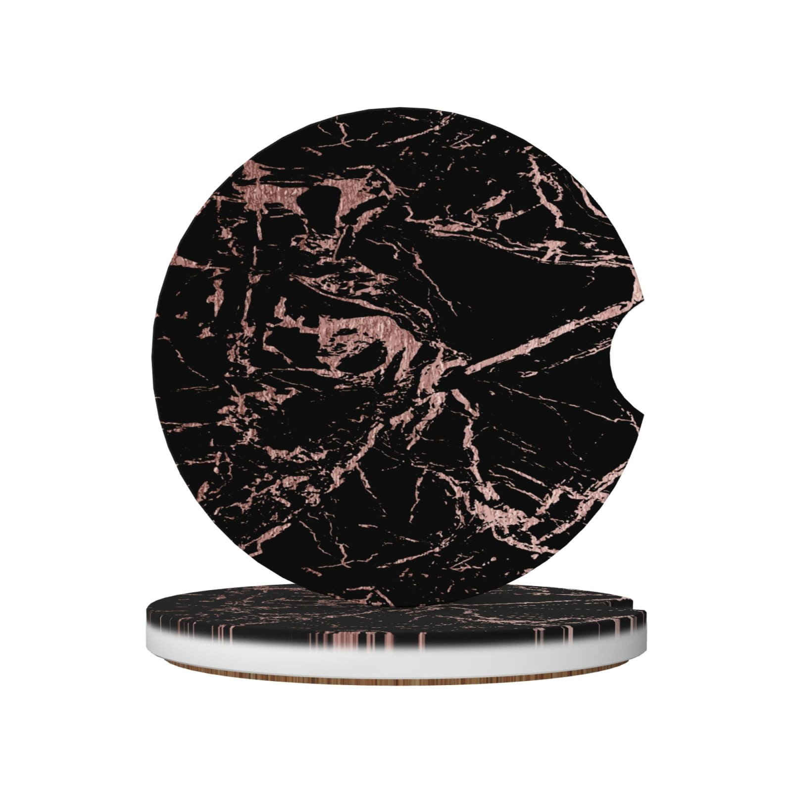 2 Pack Loaded Ceramic Car Coasters 2.56in Absorptive And Durable For ...