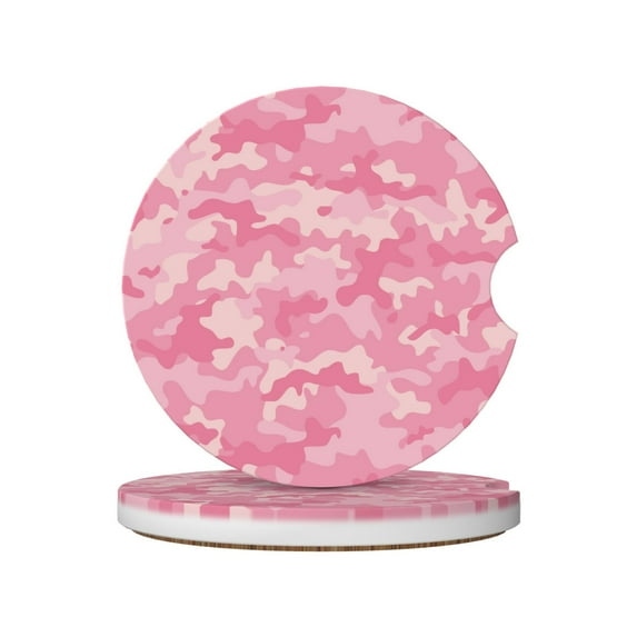 2 Pack Loaded Ceramic Car Coasters 2.56in Absorptive And Durable For ...