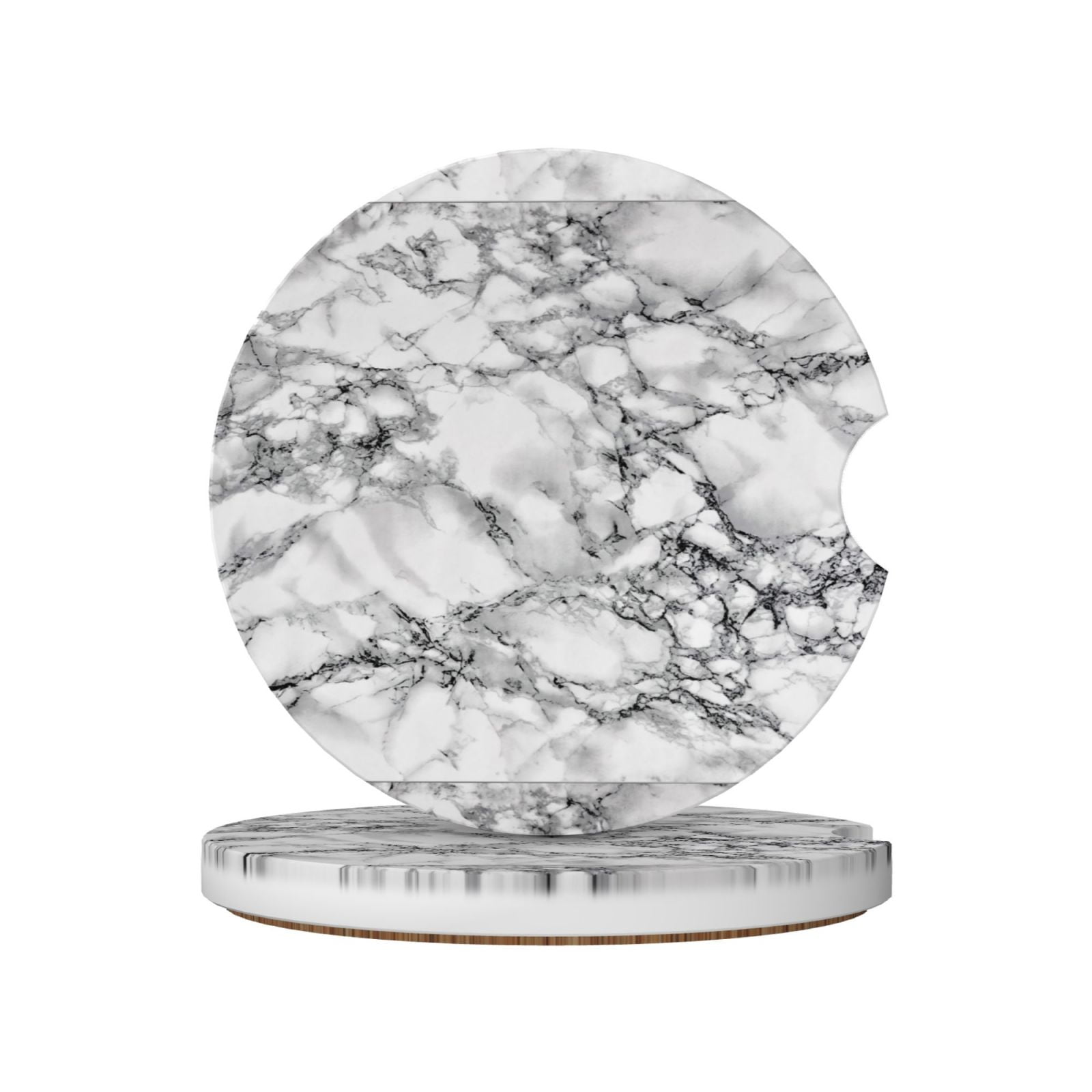 2 Pack Loaded Ceramic Car Coasters 2.56in Absorptive And Durable For ...