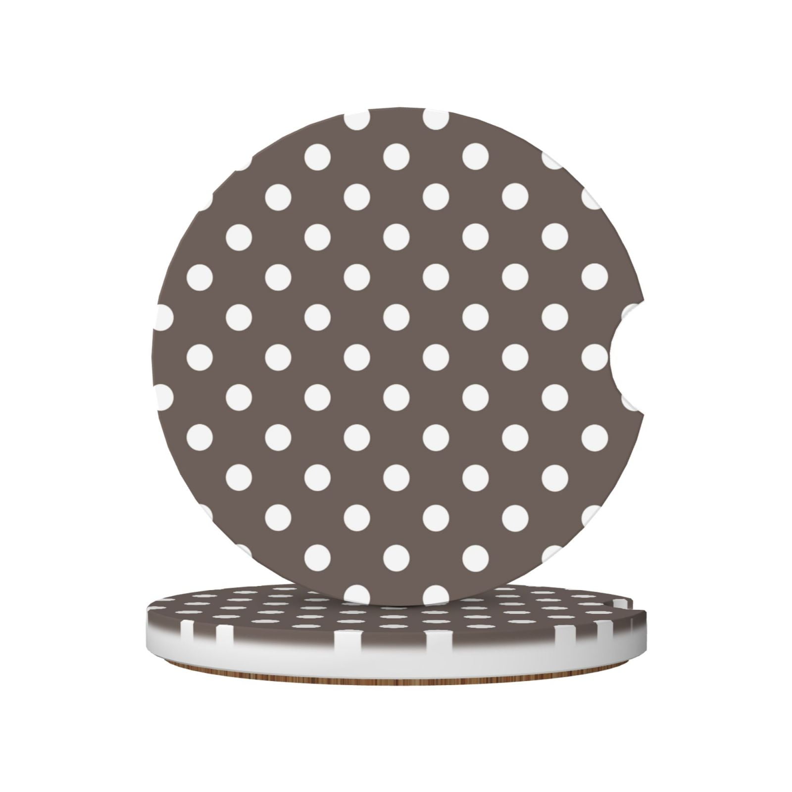 2 Pack Loaded Ceramic Car Coasters 2.56in Absorptive And Durable For ...