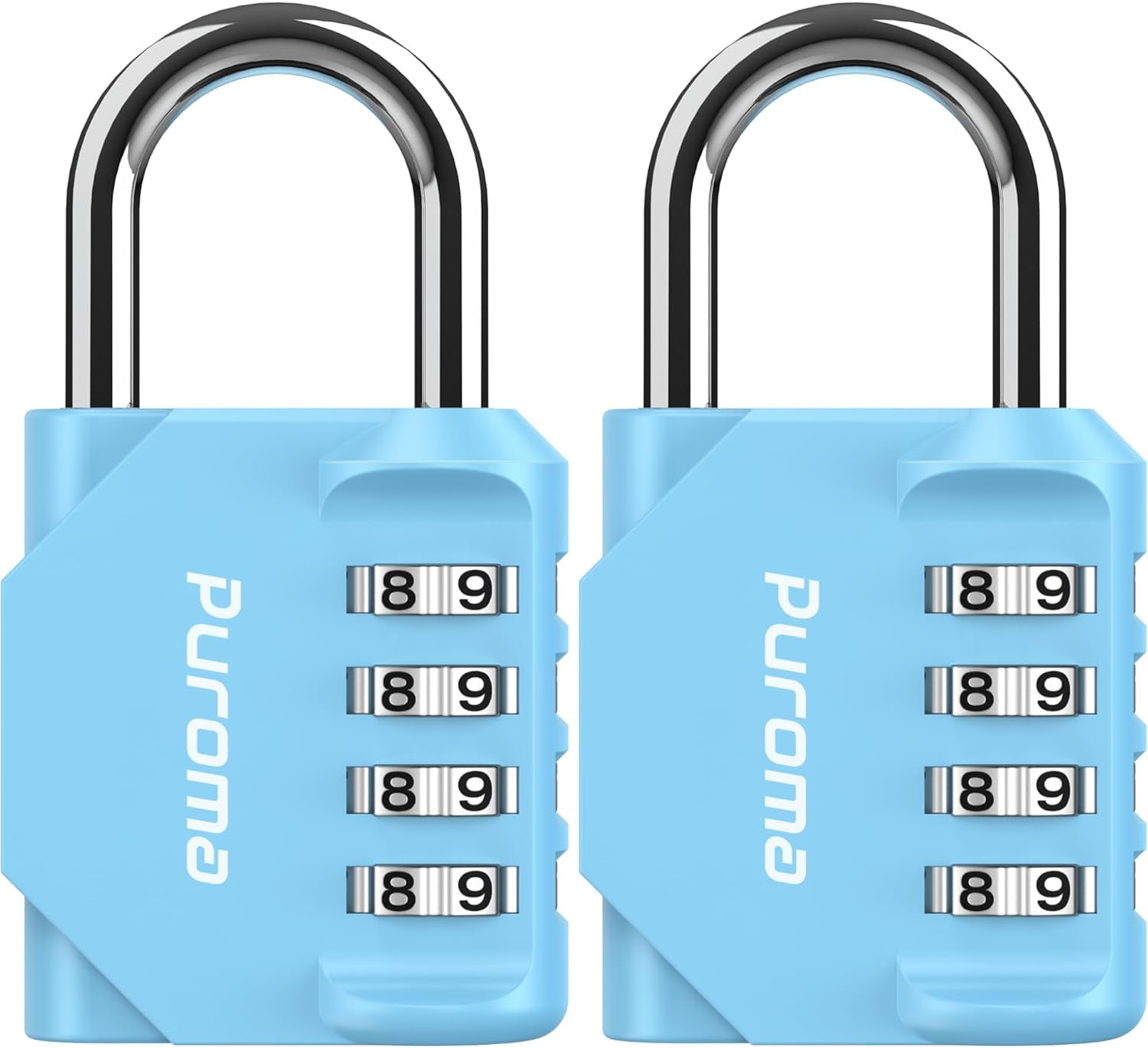 2 Pack Locker Combination Lock 4 Digit Outdoor Waterproof Padlock for ...