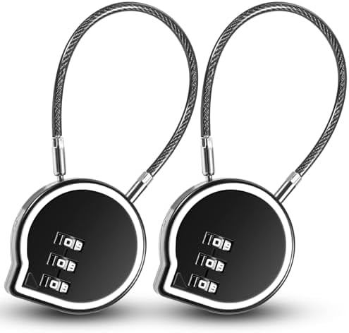 2 Pack Locker Lock with Combination Code, Sturdy 3 Digit Combination ...