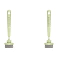 2 Pack Long Handle Pot Scrubber Brush, Rotating Head Dish Brush, Multi ...